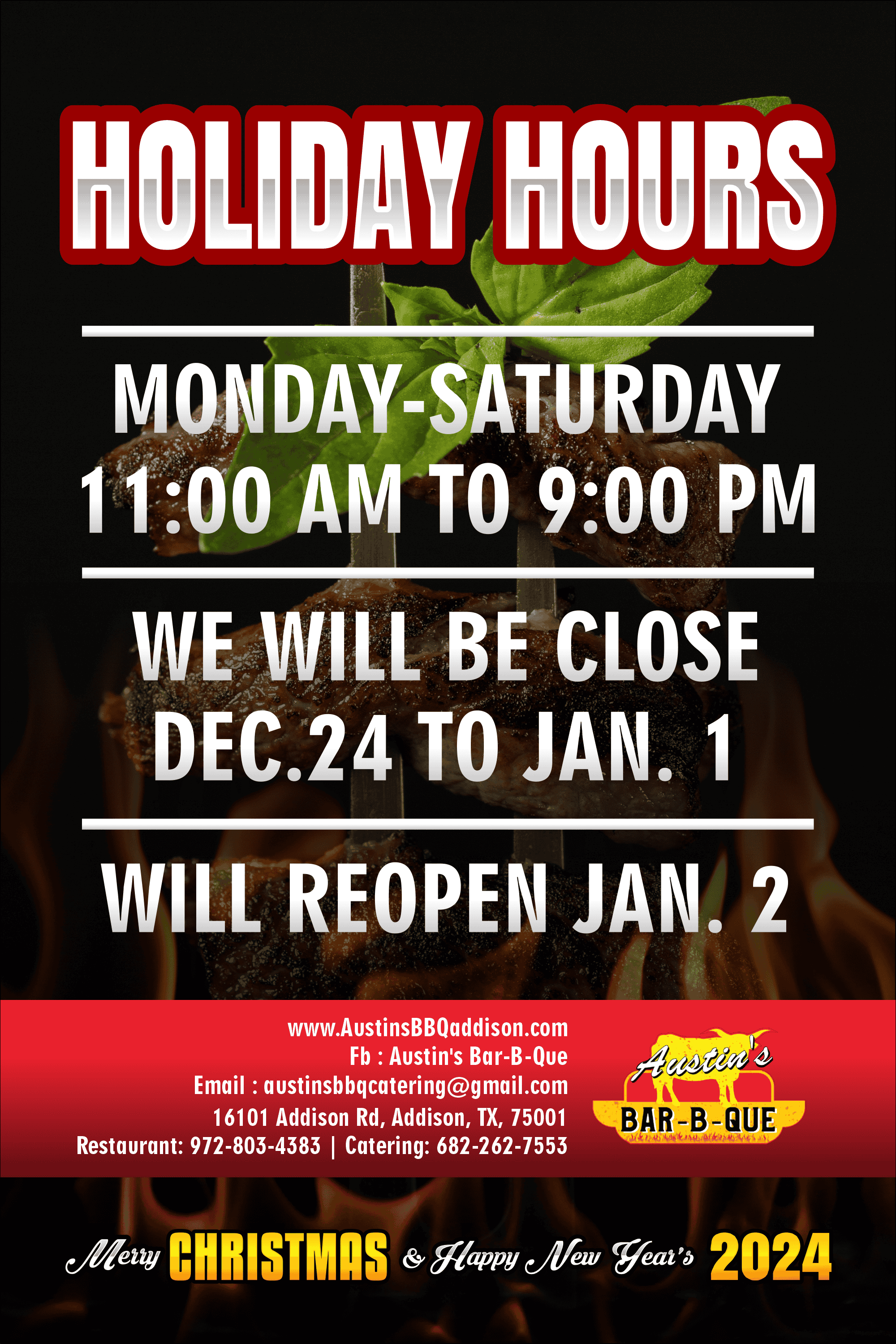 Austin's Bar-B-Que Texas BBQ | Catering